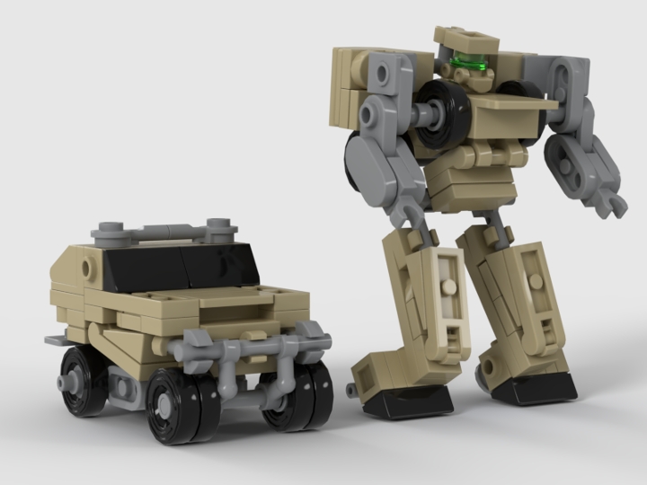 Humvee Transformer from BrickLink Studio [BrickLink]