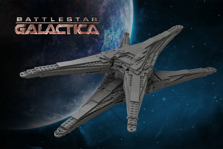 Cylon Basestar (Modern) - UCS Scale from BrickLink Studio [BrickLink]