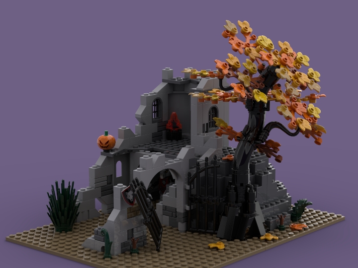 The Wolf lair from BrickLink Studio [BrickLink]