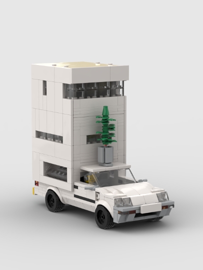 Leaning tower of Citroen (cx) from BrickLink Studio [BrickLink]