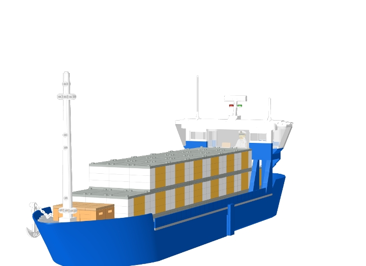Deput Work -Container Ship from BrickLink Studio [BrickLink]