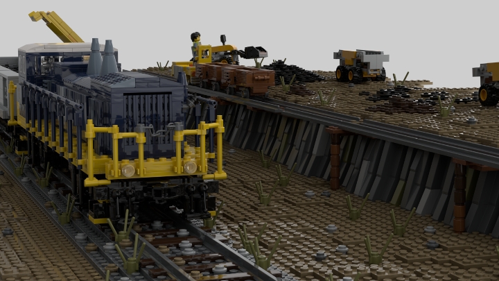 CSX Switcher and Diorama from BrickLink Studio [BrickLink]