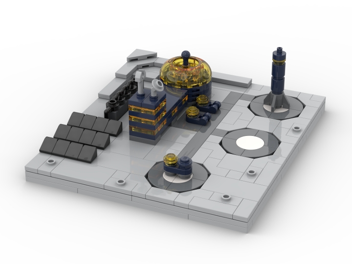 Micro Lunar Base from BrickLink Studio [BrickLink]