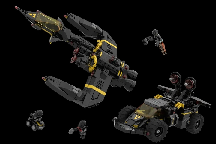 Blacktron Battalion (Renegade and Battrax) from BrickLink Studio ...