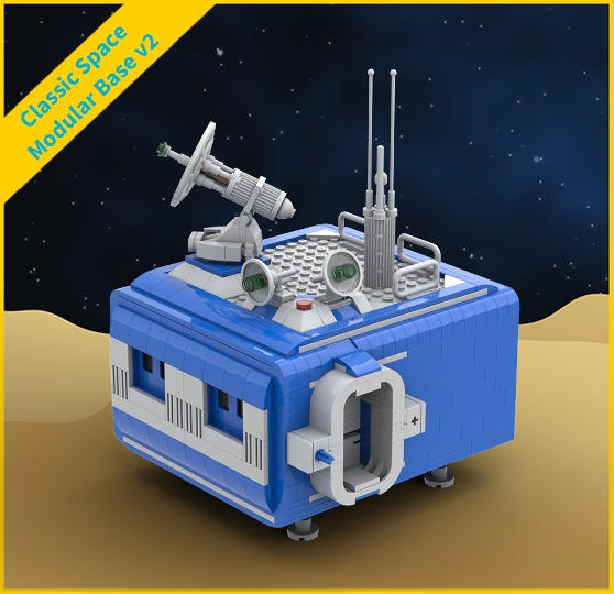 Classic Space - Modular Main Base v2 from BrickLink Studio [BrickLink]