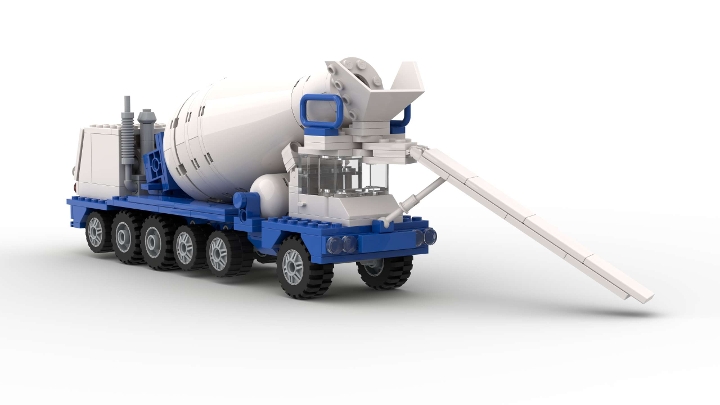 Front Discharge Cement Mixer from BrickLink Studio [BrickLink]