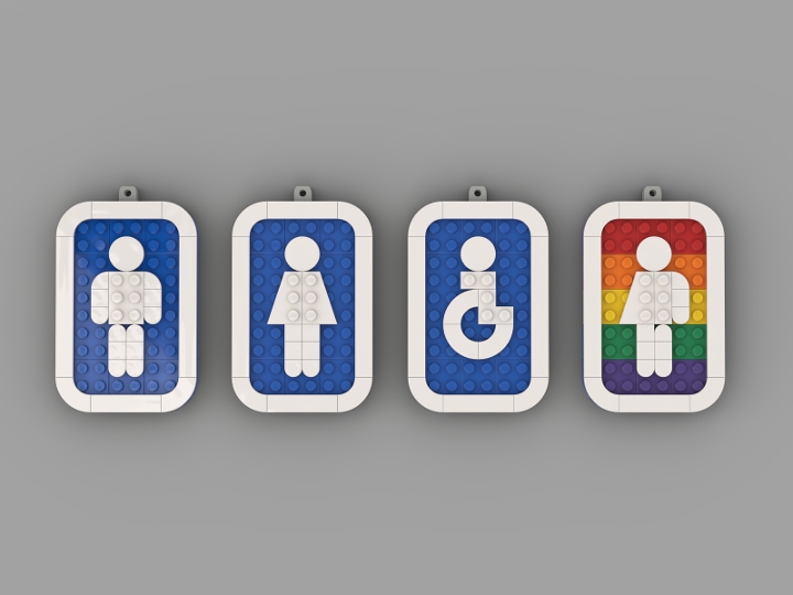 Toilet sign from BrickLink Studio [BrickLink]