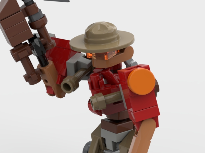 frog mech TF2 sniper from BrickLink Studio [BrickLink]