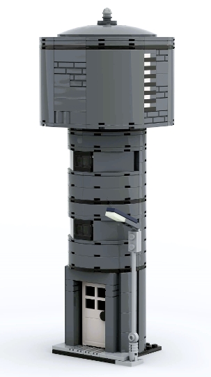The water building for railway station from BrickLink Studio [BrickLink]