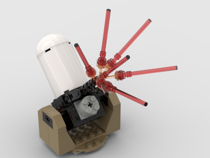 C-RAM AA Turret from BrickLink Studio [BrickLink]