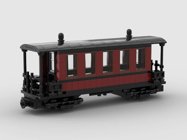 Narrow Gauge Passenger Wagon from BrickLink Studio [BrickLink]