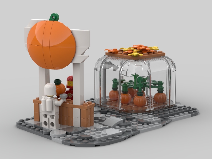 Pumpkin Store on the Moon from BrickLink Studio [BrickLink]