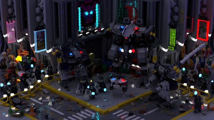 City Riot (Biped Enforcers showcase) from BrickLink Studio [BrickLink]