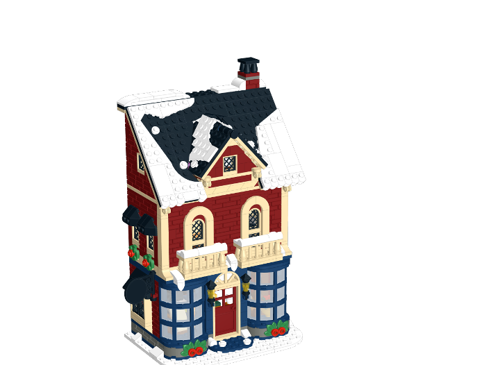 Winter Village Library from BrickLink Studio [BrickLink]