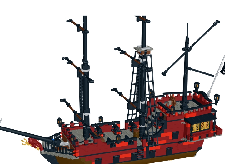 Pirate ship - The Morningstar V1 from BrickLink Studio [BrickLink]