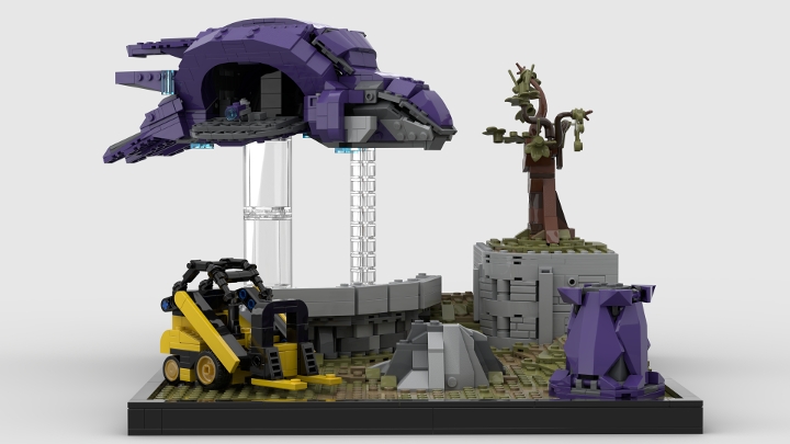Halo Reach Nightfall Diorama from BrickLink Studio [BrickLink]