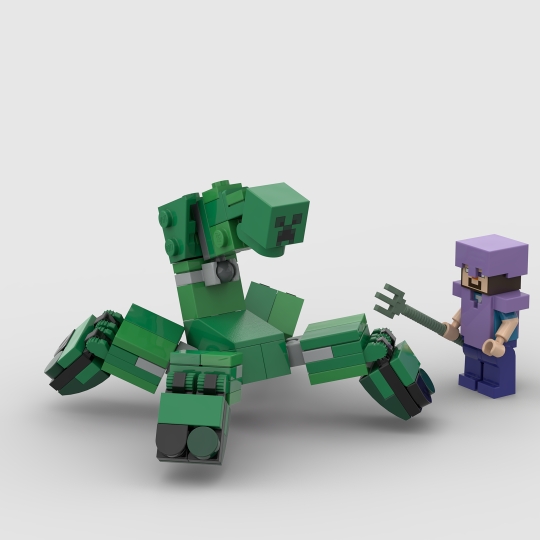 Minecraft Mutant Creeper from BrickLink Studio [BrickLink]