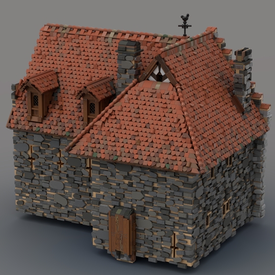 castle barracks from BrickLink Studio [BrickLink]