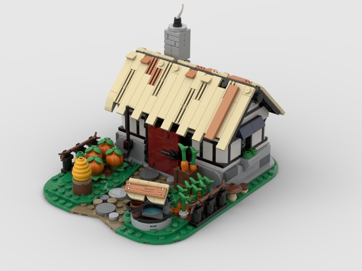 Small medieval farmhouse from BrickLink Studio [BrickLink]