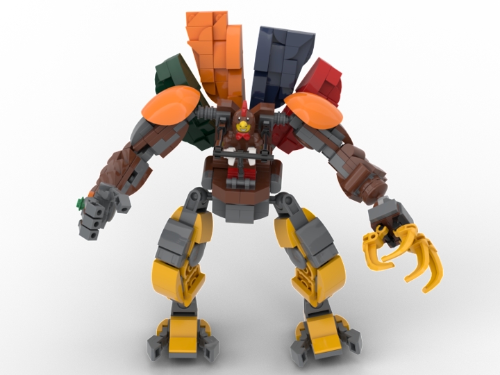 Mr. Gobble's Turkey Mech from BrickLink Studio [BrickLink]