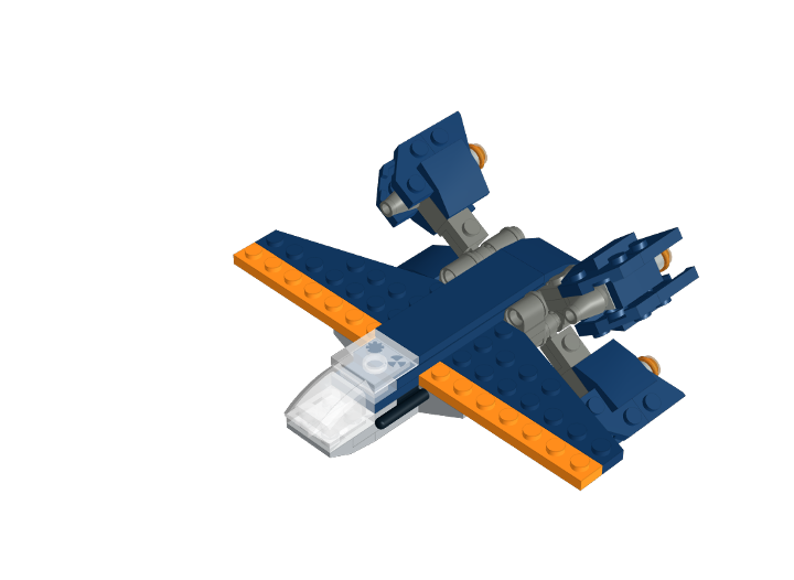 mini sparrow hawk from BrickLink Studio [BrickLink]