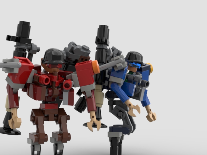 frog mech tf2 soldier from BrickLink Studio [BrickLink]