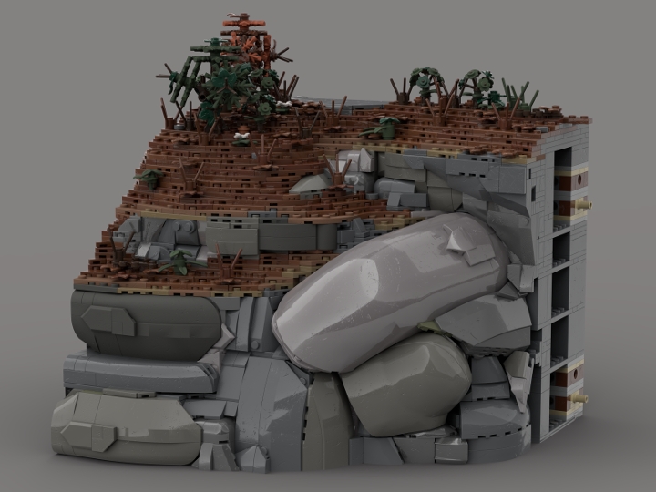 Rocky slope from BrickLink Studio [BrickLink]