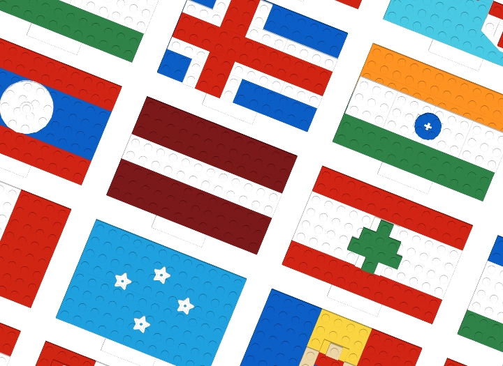 Flags of the World from BrickLink Studio [BrickLink]