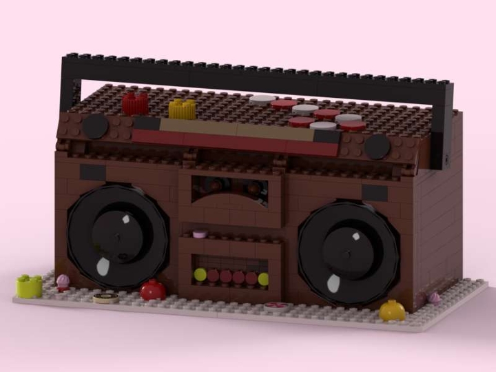 CLASSIC GINGERBREAD BOOMBOX from BrickLink Studio [BrickLink]