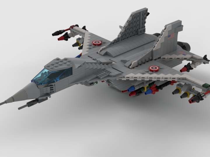 Custom Fighter Jet from BrickLink Studio [BrickLink]