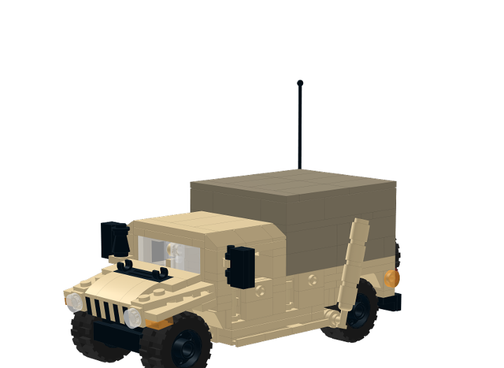 HUMVEE DESERT CAMO TRANSPORT 2 from BrickLink Studio [BrickLink]