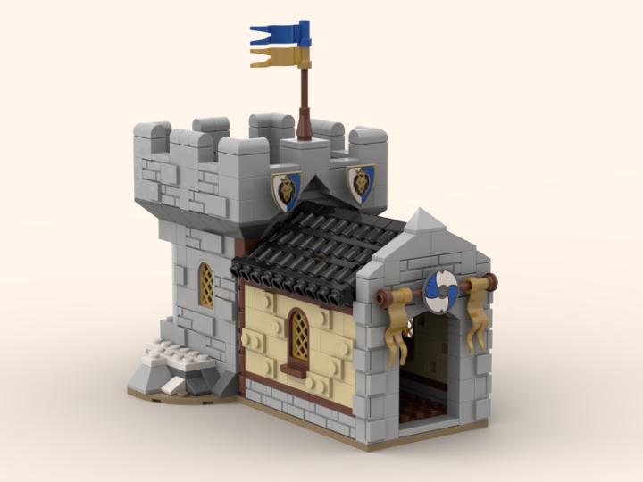 Fort and Hut from BrickLink Studio [BrickLink]