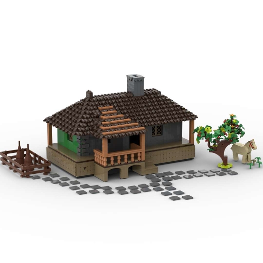 Traditional countryside house from BrickLink Studio [BrickLink]