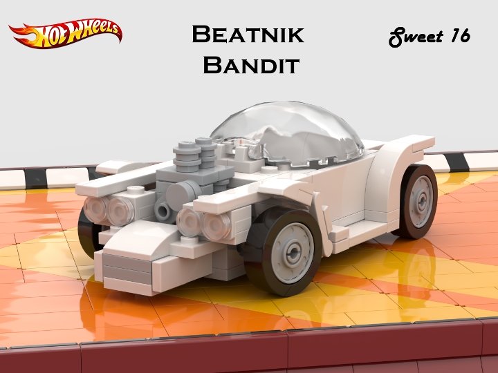 Hot Wheels Beatnik Bandit from BrickLink Studio [BrickLink]