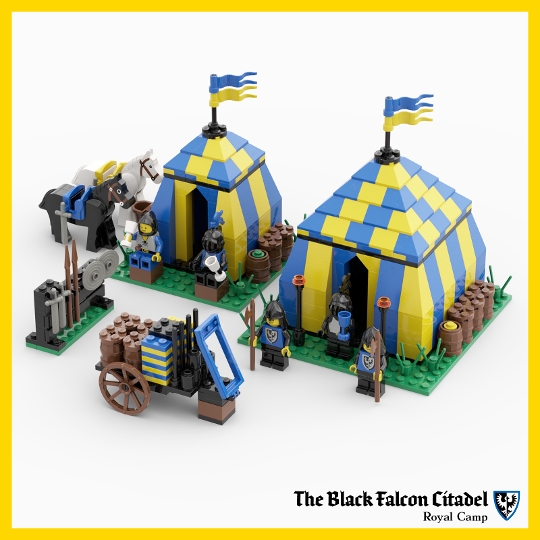 Black Falcon Royal Camp from BrickLink Studio [BrickLink]