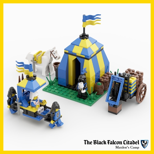 Black Falcon Maiden's Camp from BrickLink Studio [BrickLink]
