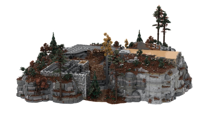Castle Terrain from BrickLink Studio [BrickLink]
