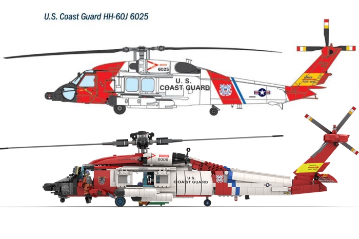 MH-60J Jayhawk build from BrickLink Studio [BrickLink]