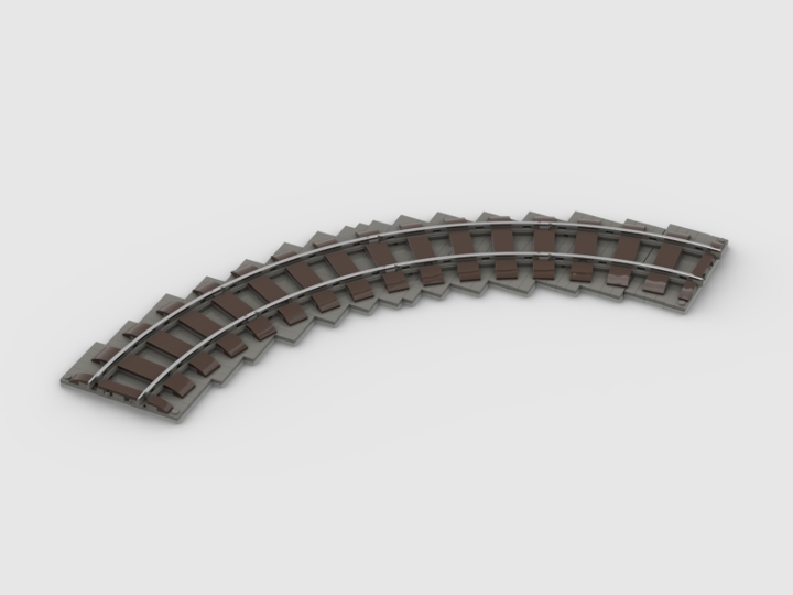 Simple 90 Degree Train Track Curve from BrickLink Studio [BrickLink]