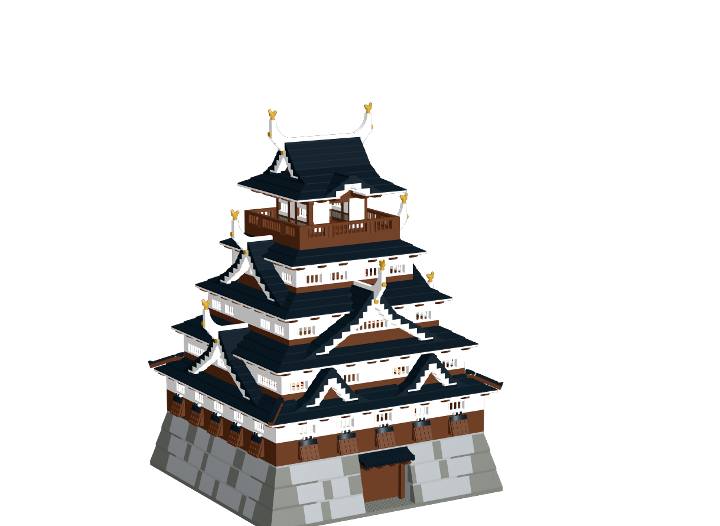Japanese castle from BrickLink Studio [BrickLink]