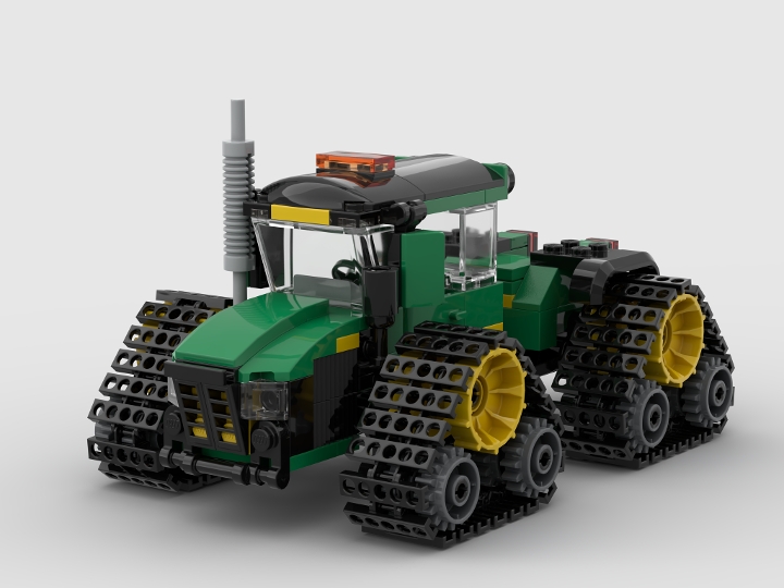 Articulating tractor with harrow from BrickLink Studio [BrickLink]