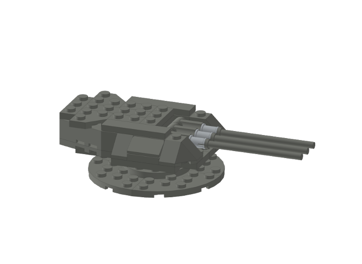 Battle ship turret from BrickLink Studio [BrickLink]