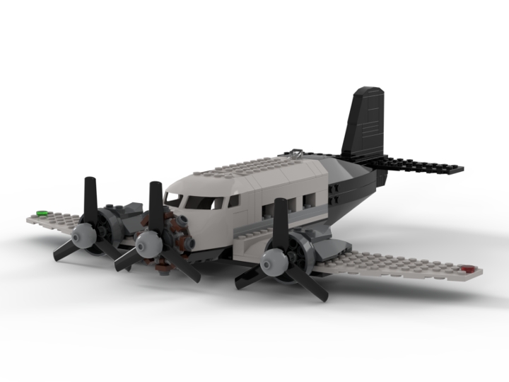 Cargo Plane (before crash) from BrickLink Studio [BrickLink]