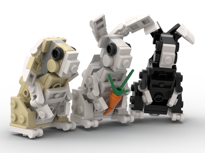 Rabbits from BrickLink Studio [BrickLink]