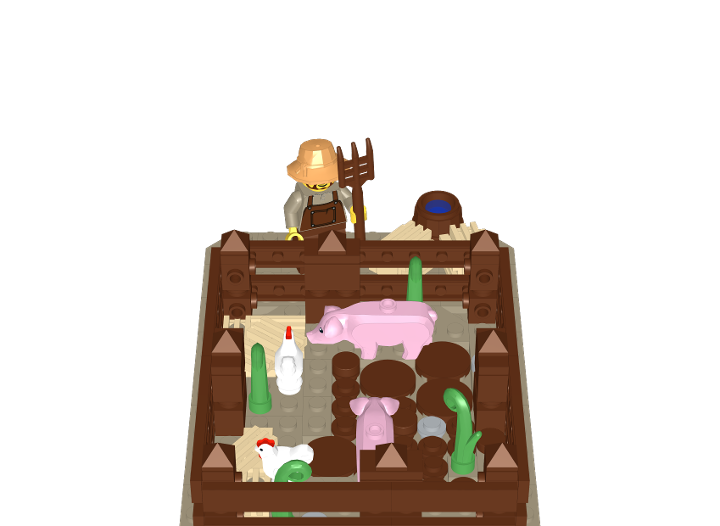 Animal enclosure from BrickLink Studio [BrickLink]