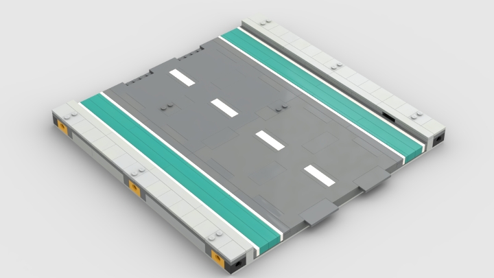 Wide City Road - Basic Straight with Bicycle Lane from BrickLink Studio ...