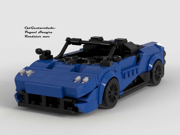 Pagani Huayra Roadster_Moc from BrickLink Studio [BrickLink]