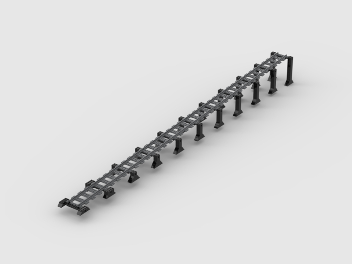 Simple Train Track ramp from BrickLink Studio [BrickLink]