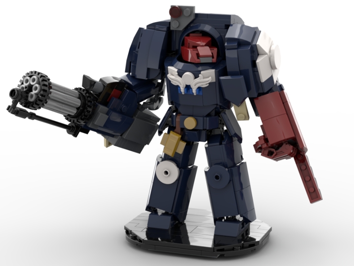 Crimson Fist Terminator-Matlad Bricks from BrickLink Studio [BrickLink]