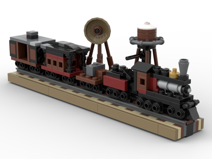 BDP Series 4 Mini Wild West Train from BrickLink Studio [BrickLink]